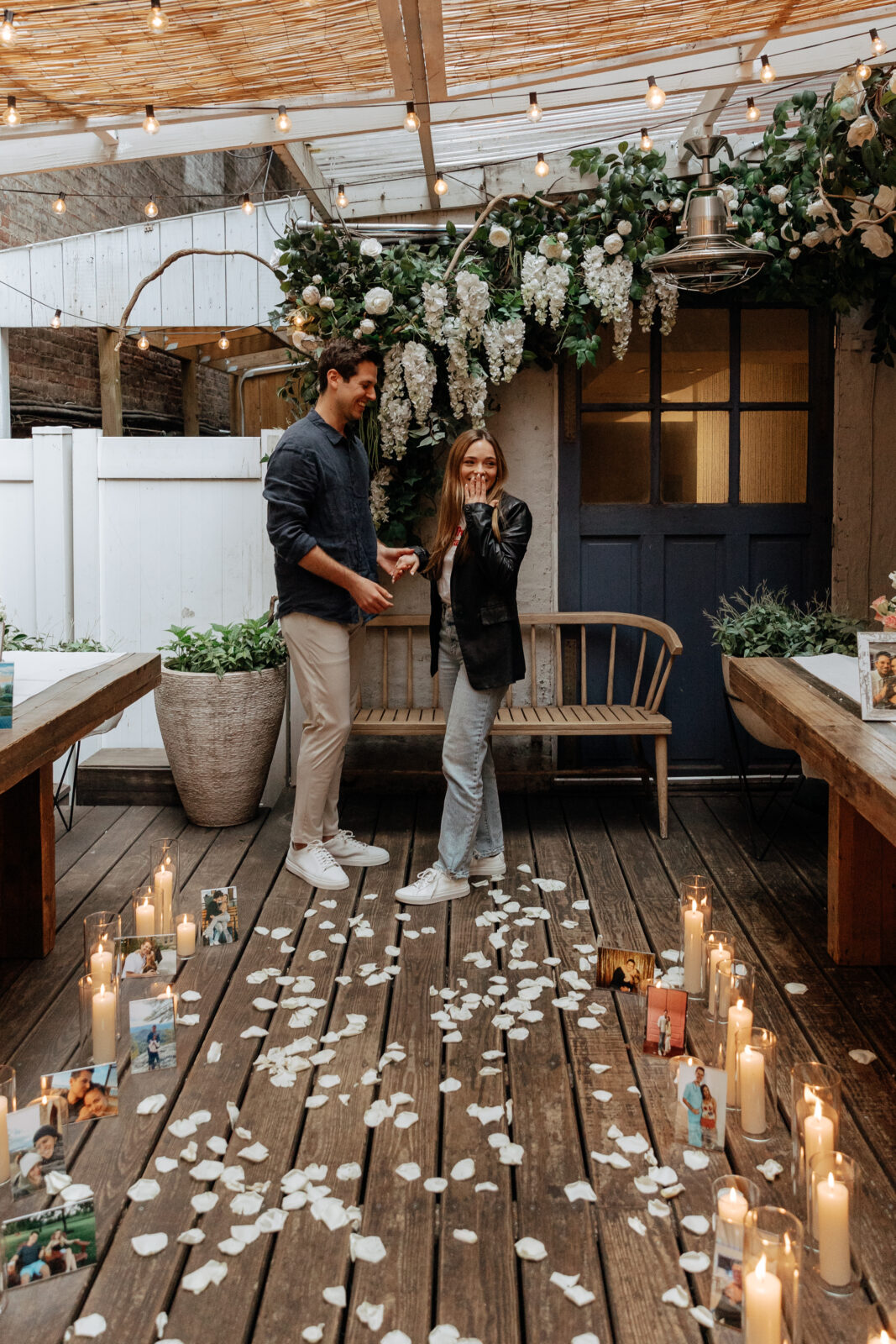 A SOHO proposal and surprise engagement party at Maman Cafe ...