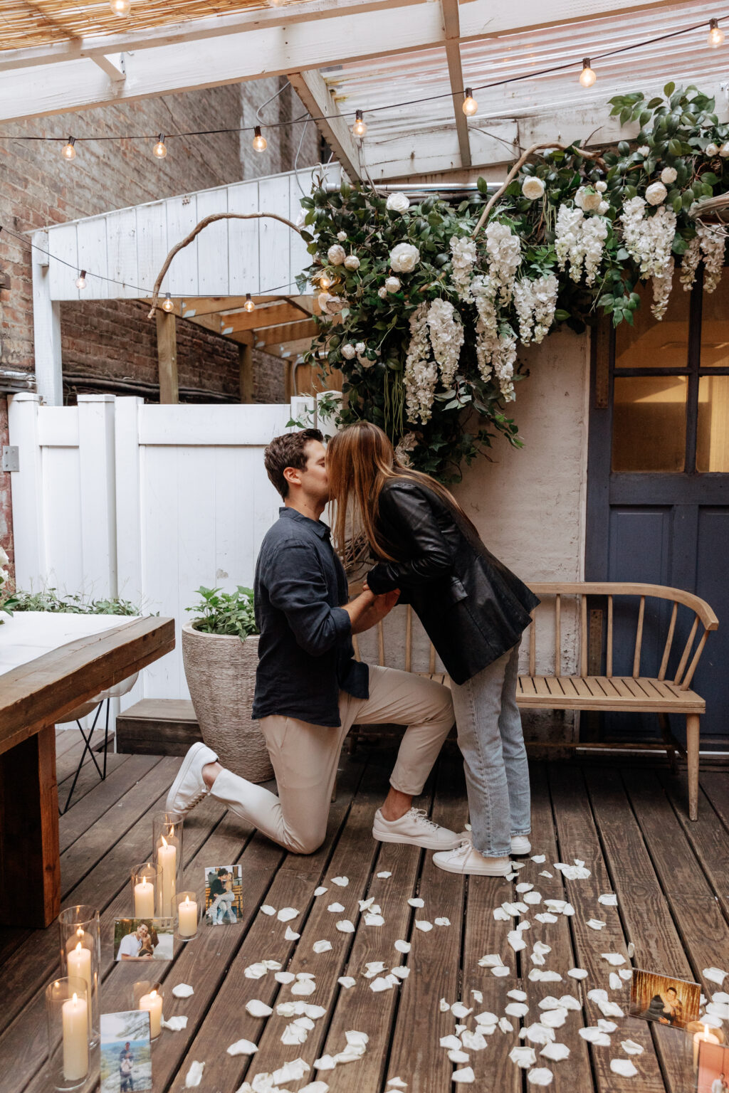 A SOHO proposal and surprise engagement party at Maman Cafe ...