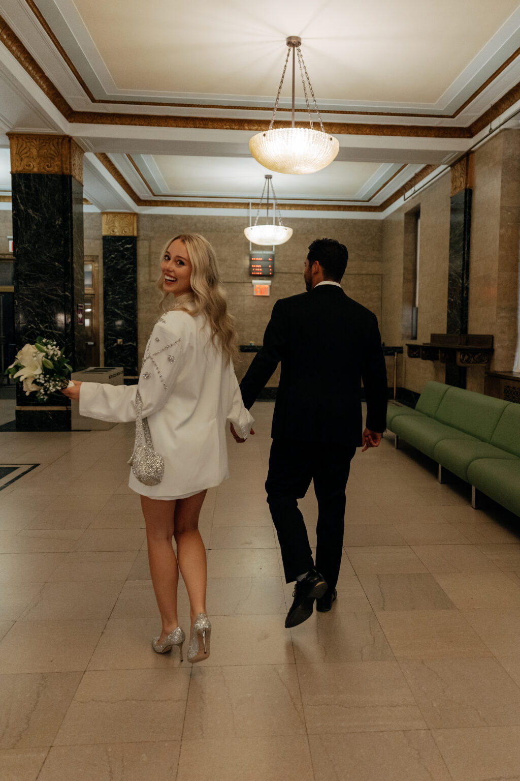 A timeless, glamorous elopement at New York City Hall ...
